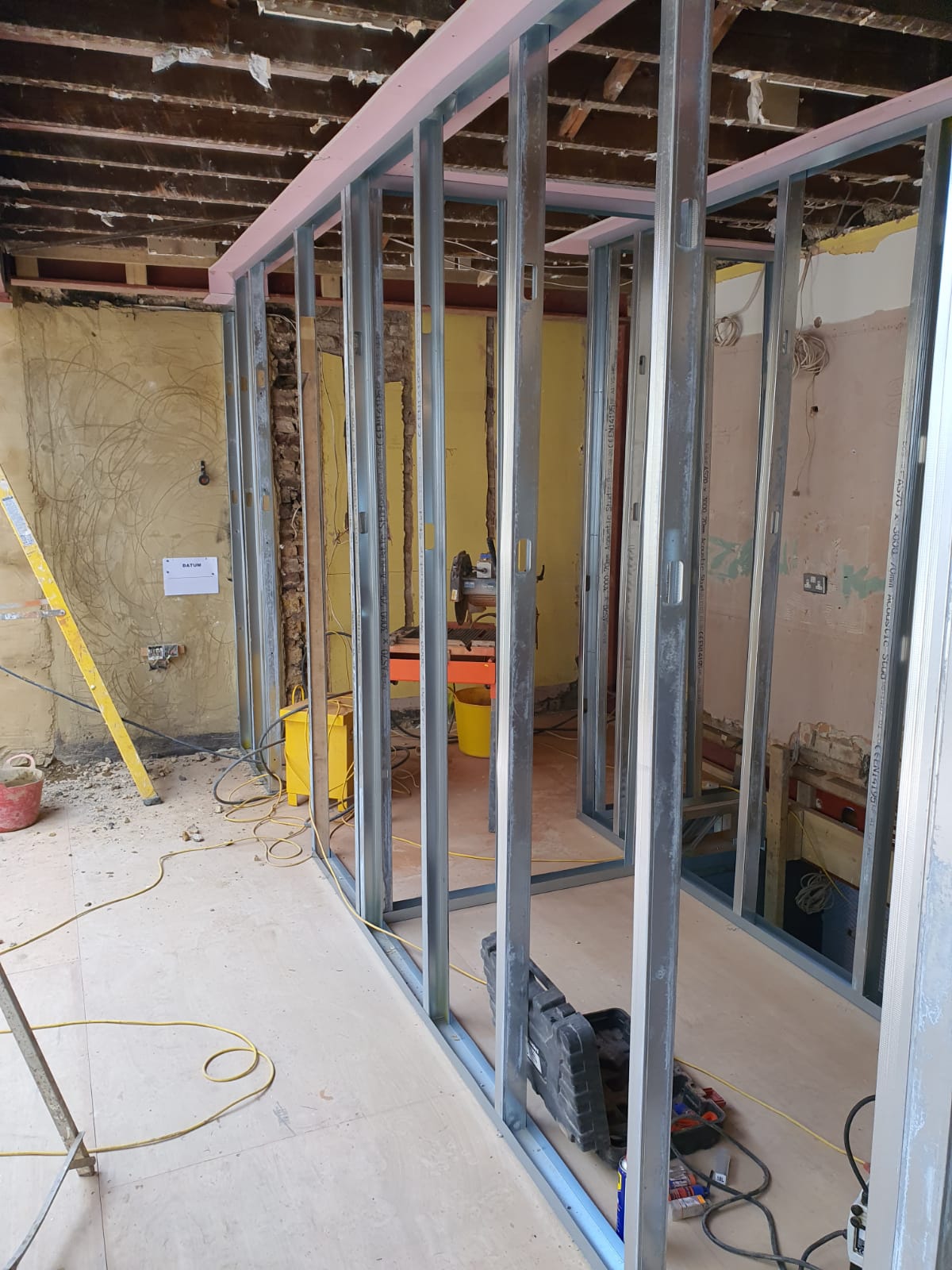 Progress with Steelwork and Internal Stud-work | FREEFORM ARCHITECTS