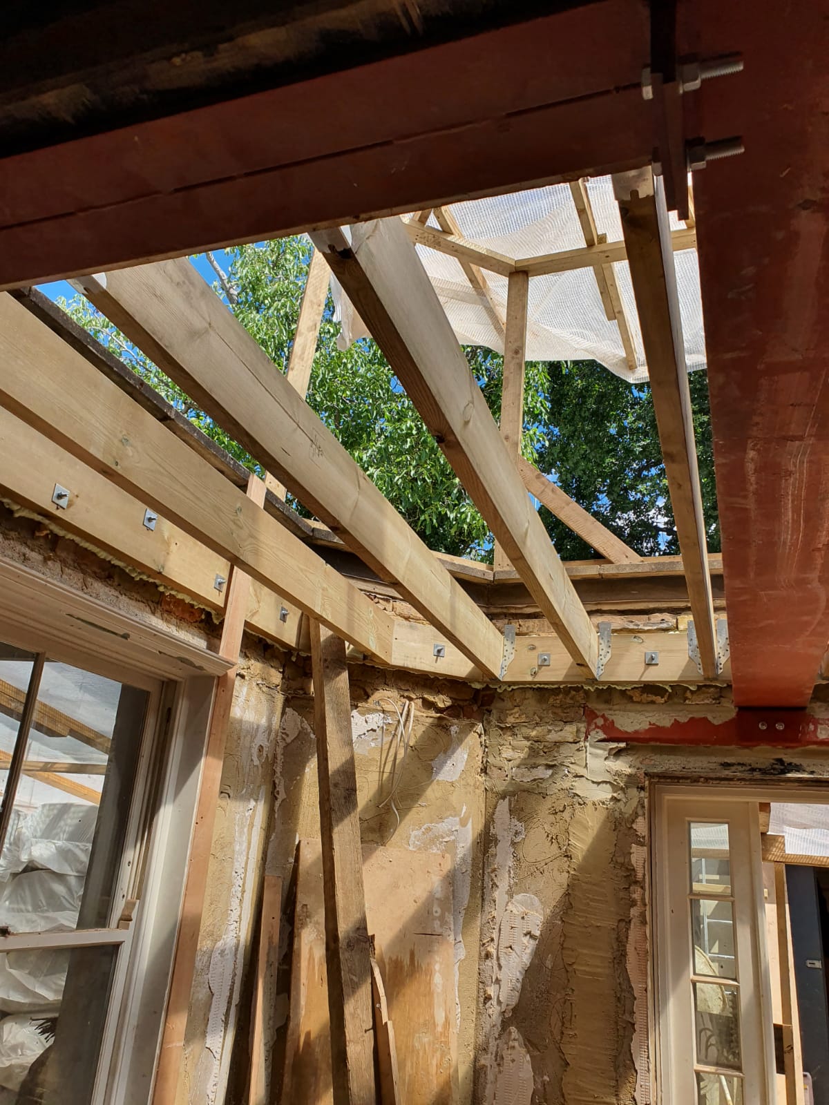 Progress with Steelwork and Internal Stud-work | FREEFORM ARCHITECTS