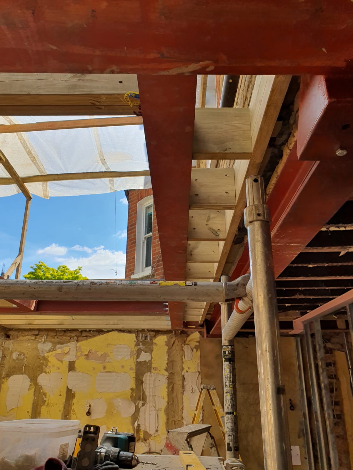 Progress with Steelwork and Internal Stud-work | FREEFORM ARCHITECTS